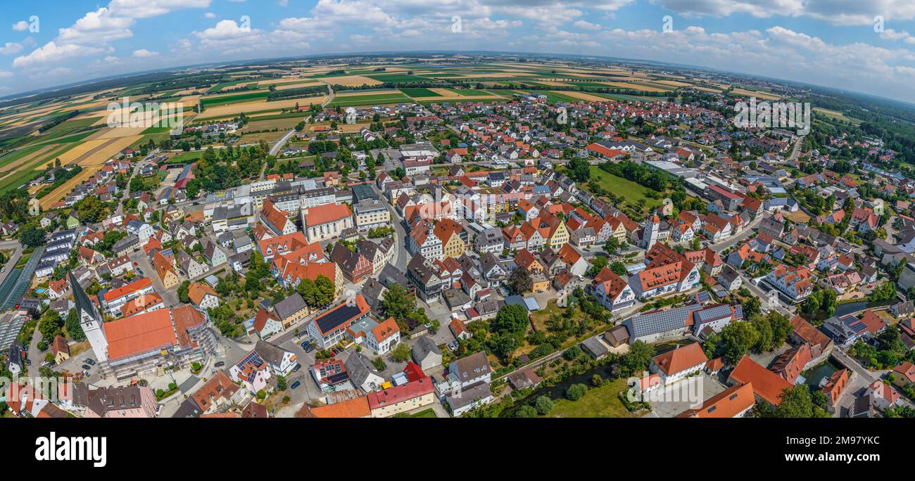 The region around the horticultural town of Gundelfingen in the Swabian ...