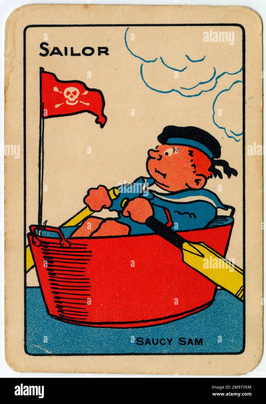 Tinker, Tailor playing card - Sailor, Saucy Sam Stock Photo - Alamy