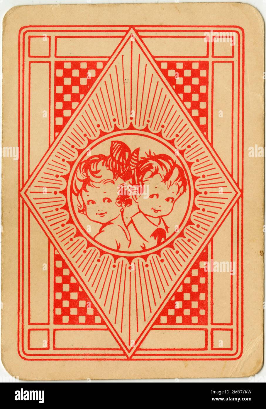 Tinker, Tailor playing card, design on back Stock Photo - Alamy