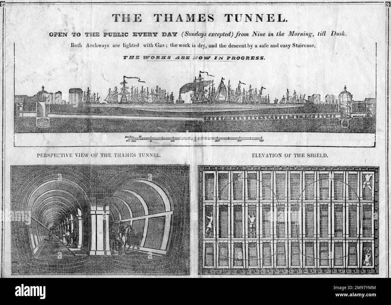 Victorian london underground tunnels Black and White Stock Photos ...