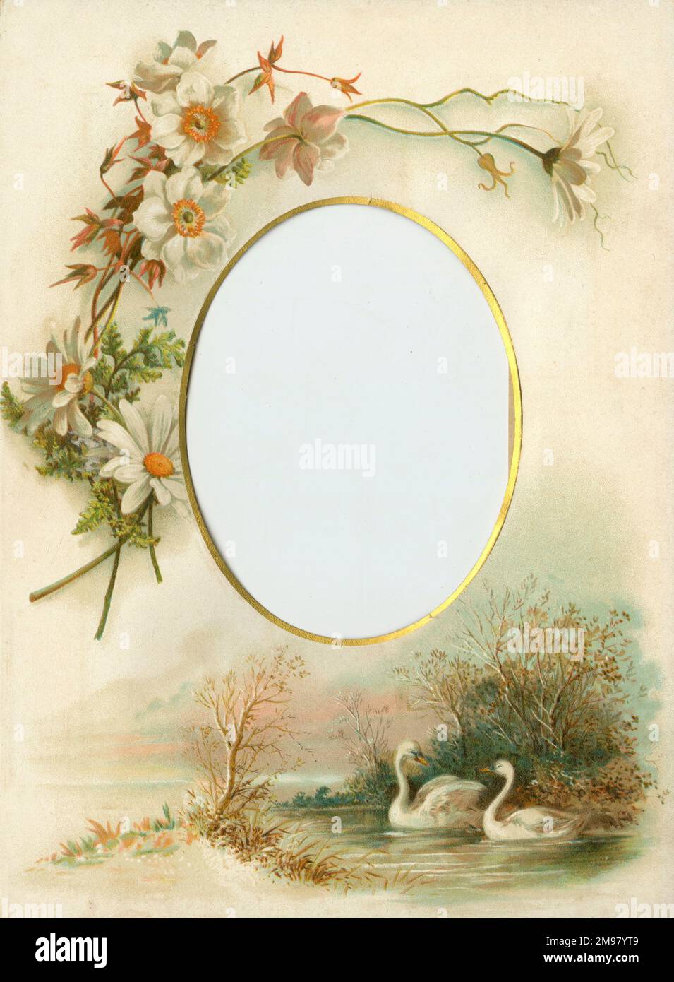 Oval frame gold hi-res stock photography and images - Alamy