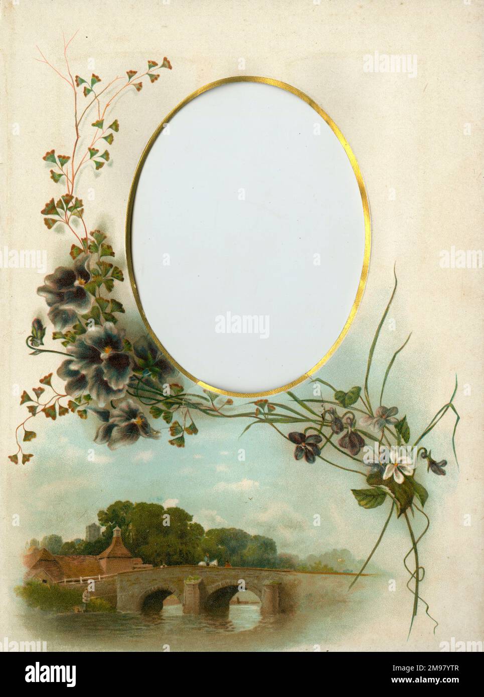 Oval frame gold hi-res stock photography and images - Alamy