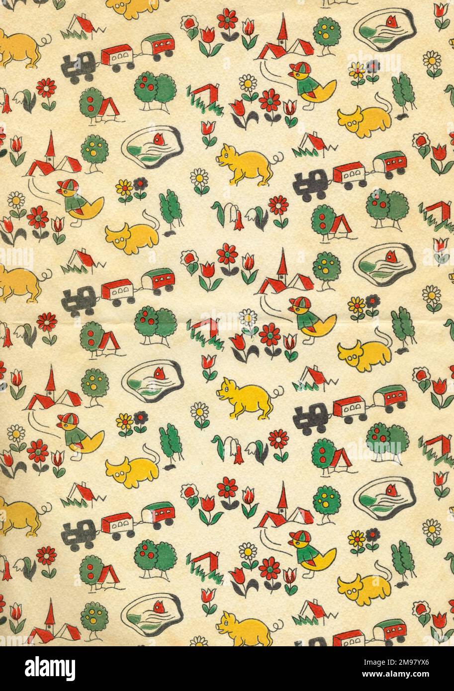 Wrapping Paper Design Stock Photo - Alamy