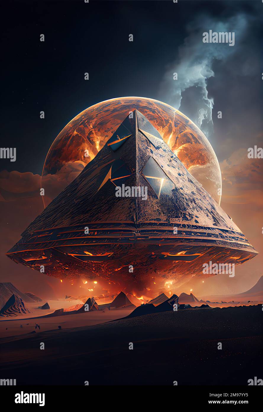 Stars Planets Pyramids Spaceships