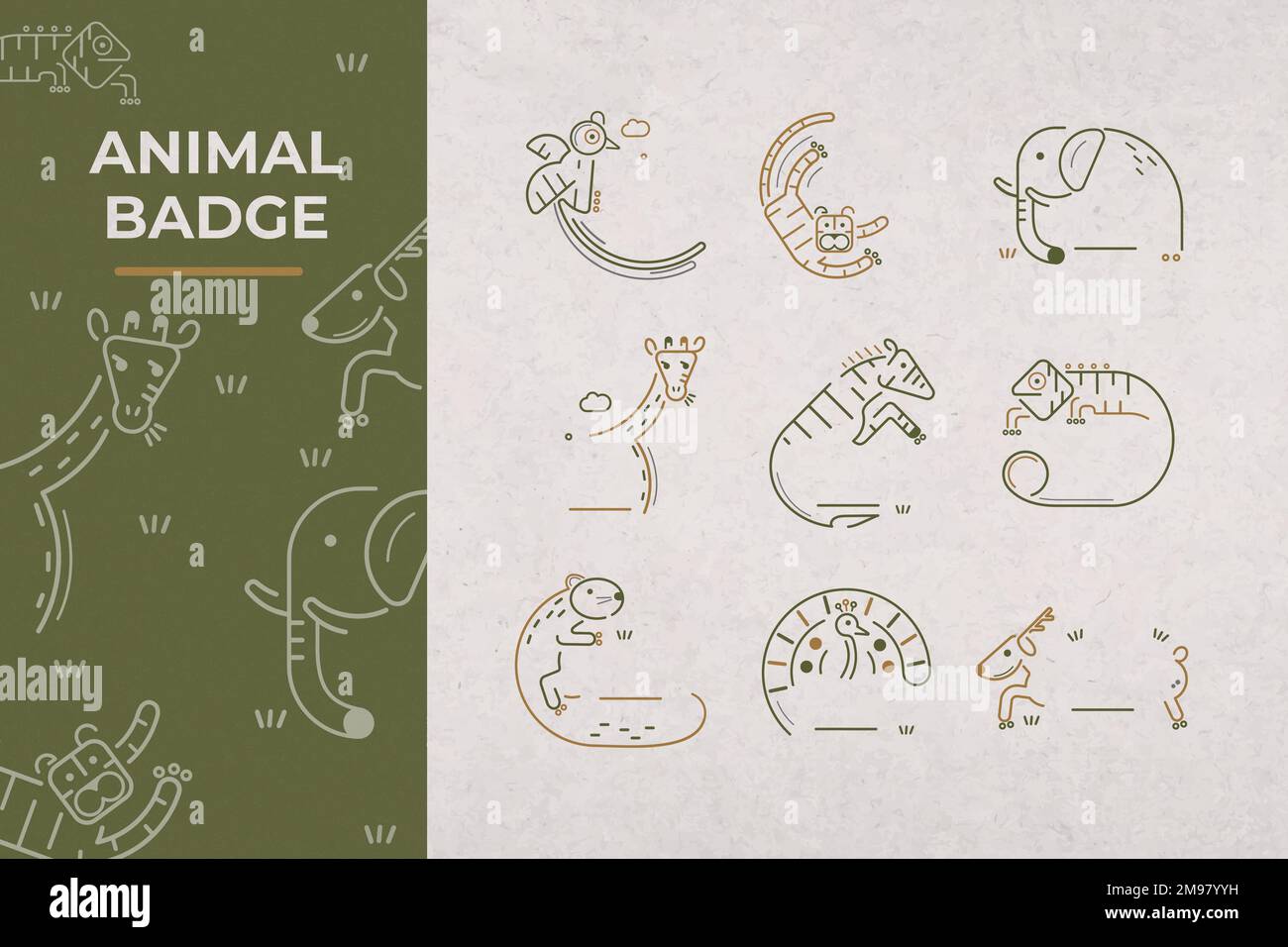 Reptile design elements Stock Vector Images - Alamy