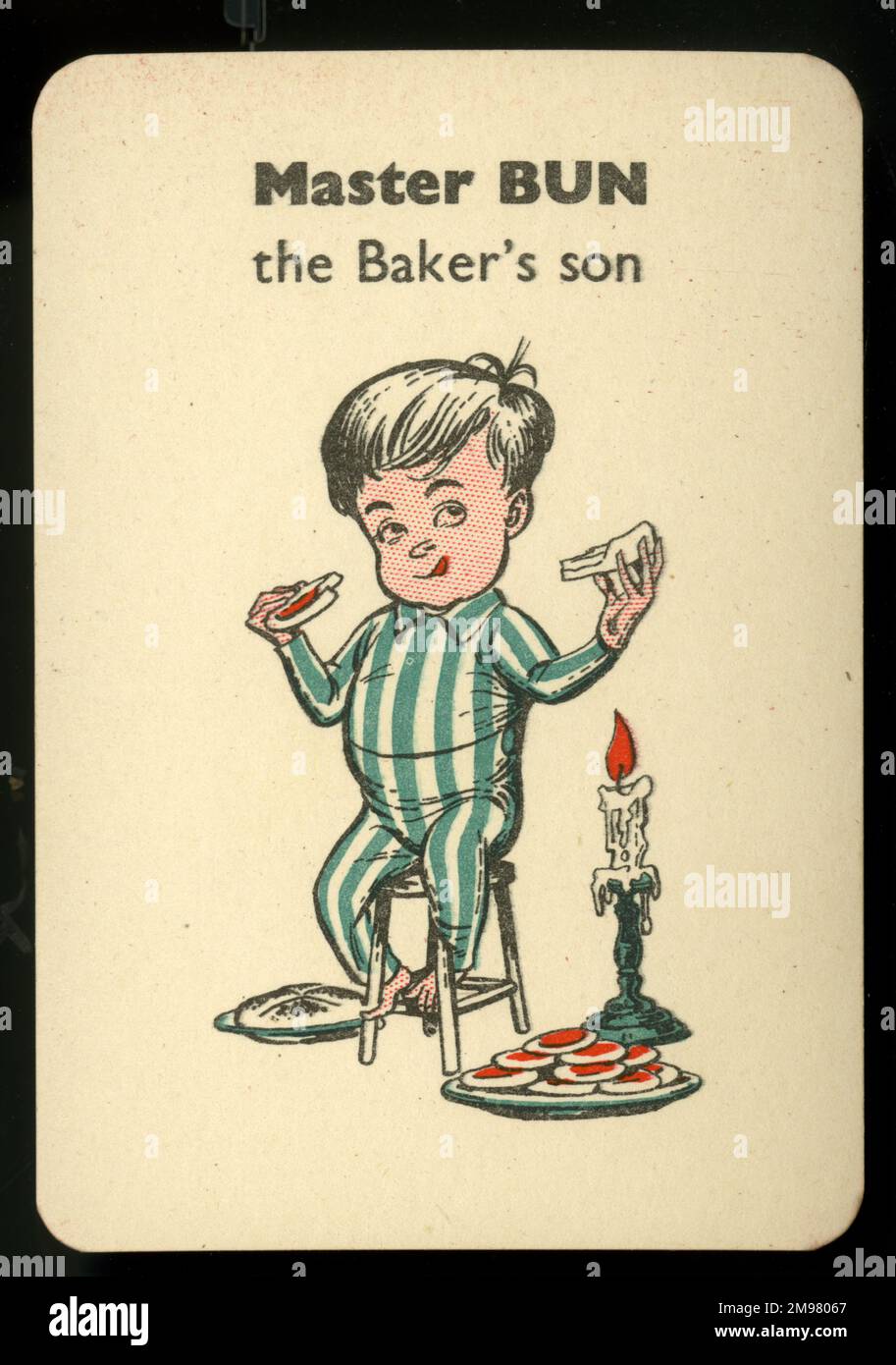 Gibbs Happy Families - Master Bun the Baker's son Stock Photo - Alamy