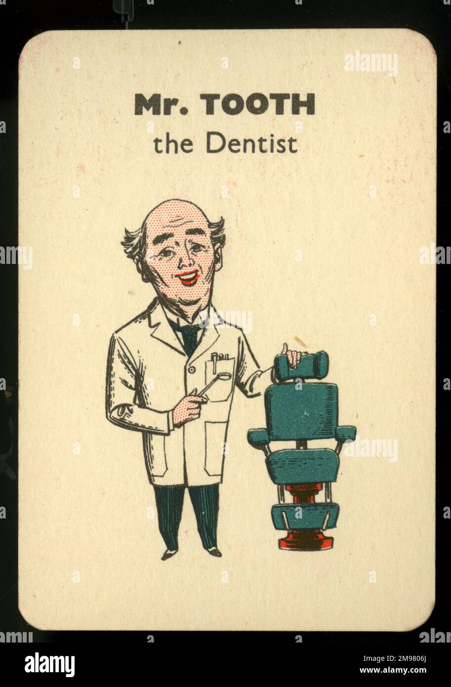 Gibbs Happy Families - Mr Tooth the Dentist Stock Photo - Alamy