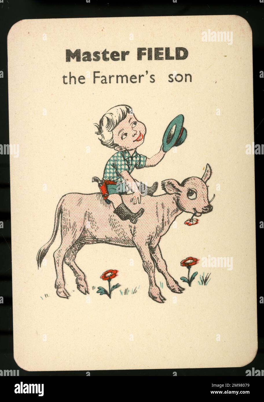 Gibbs Happy Families - Master Field the Farmer's son Stock Photo - Alamy