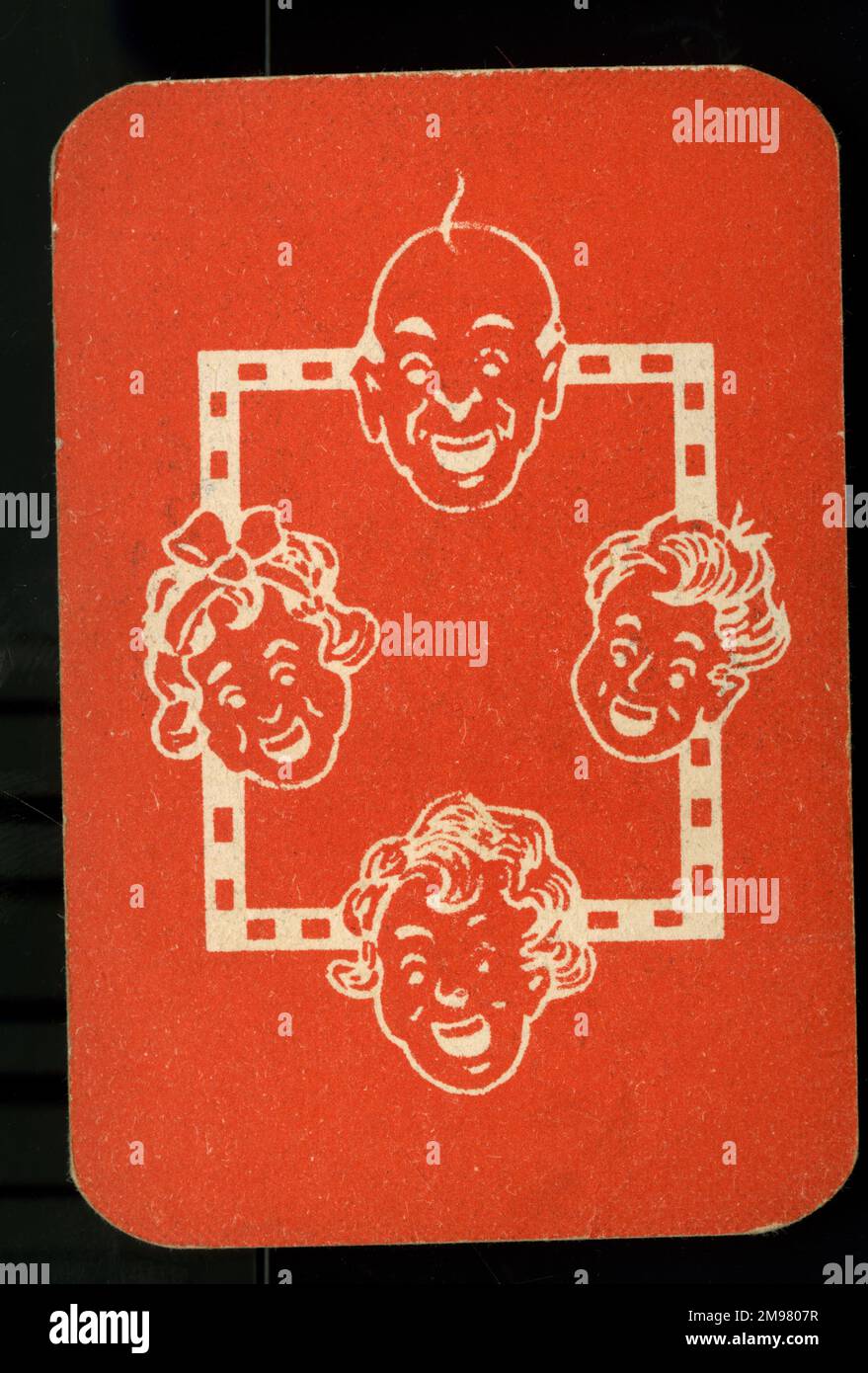 Happy Families - card back design Stock Photo - Alamy