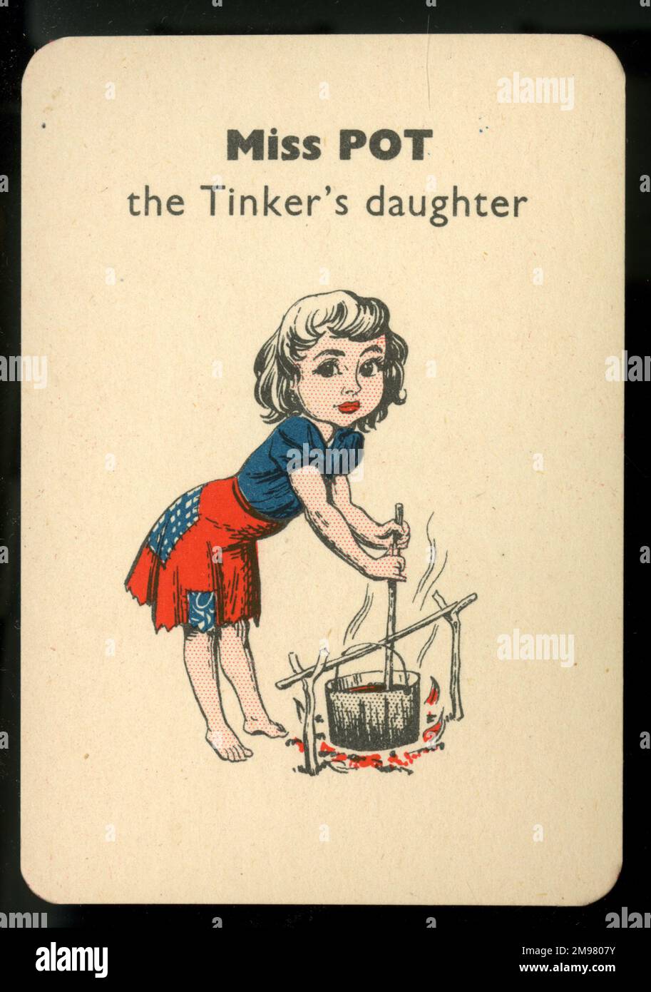 Gibbs Happy Families - Miss Pot the Tinker's daughter Stock Photo - Alamy