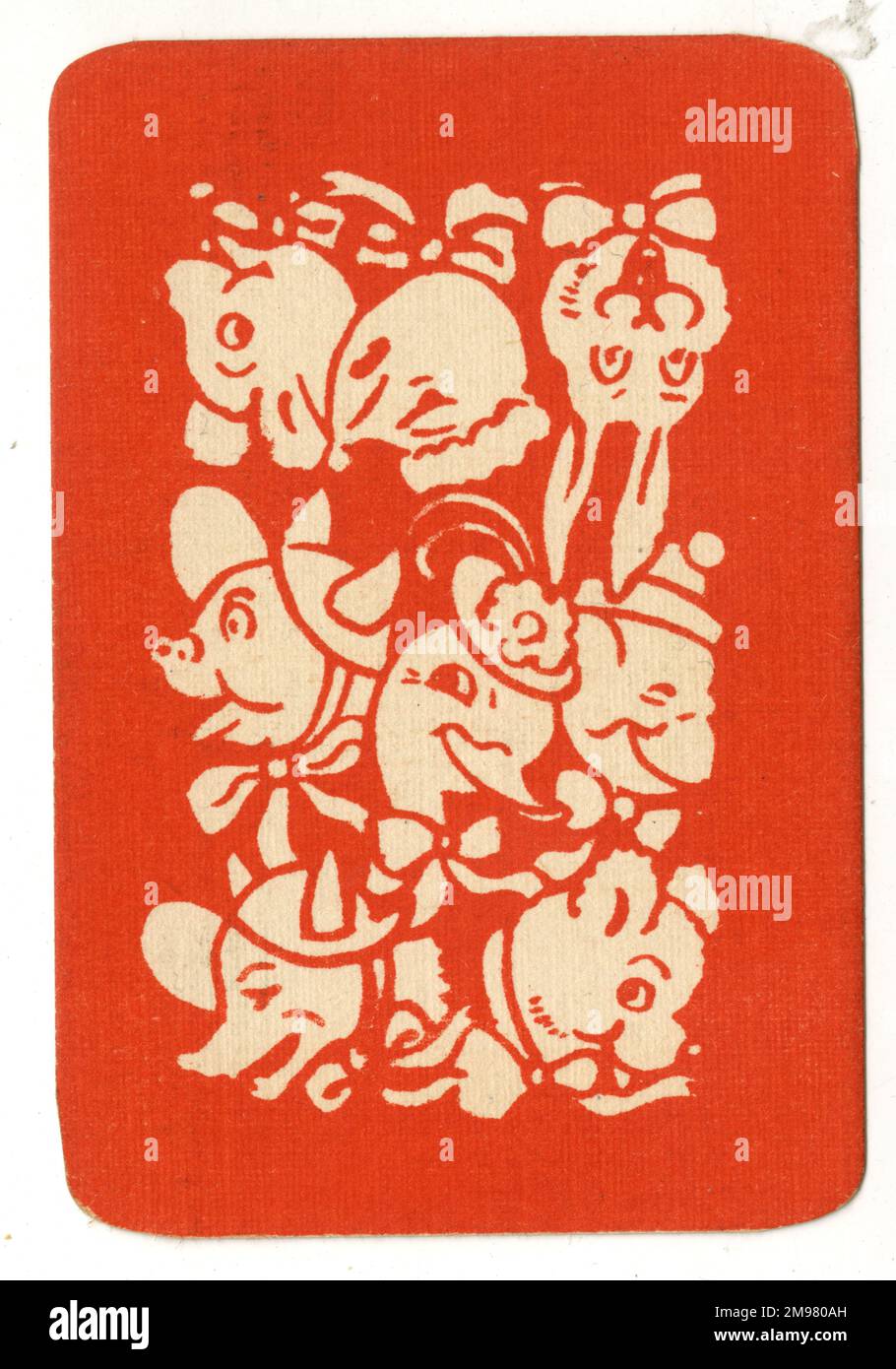 Happy Families Animals - card back design Stock Photo - Alamy