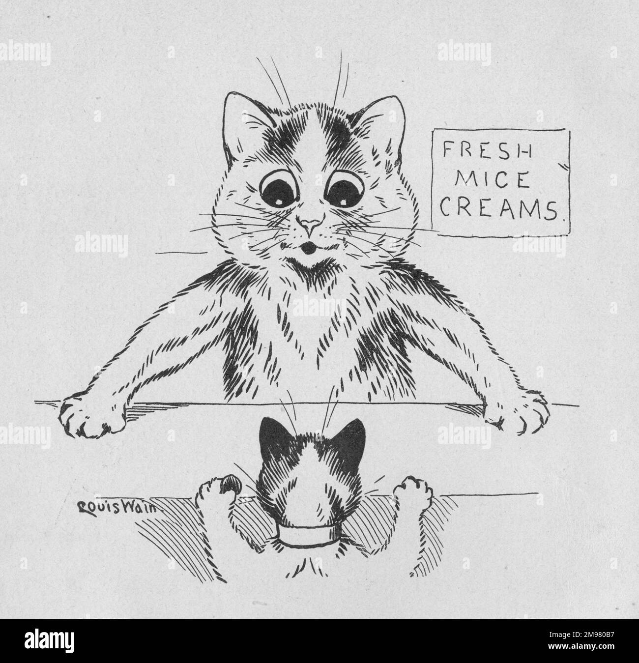 Louis Wain - Fresh Mice Creams Stock Photo - Alamy