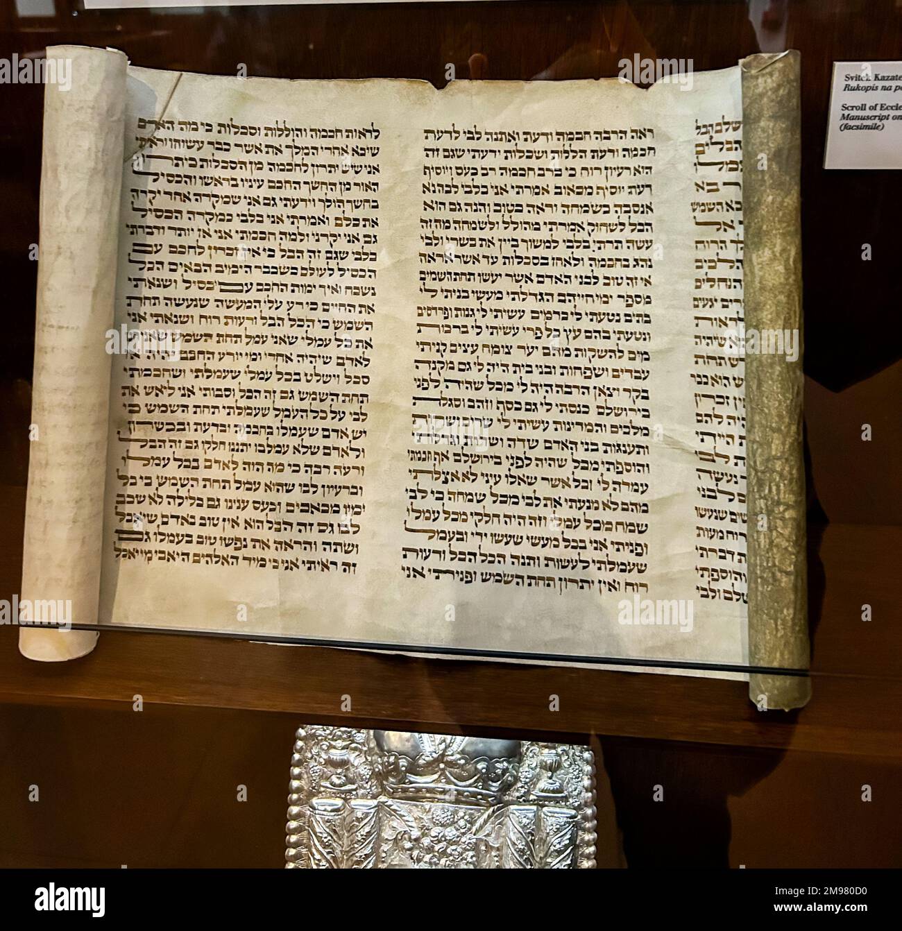 Prague, Czech Republic, Detail, Holy Book, Scroll of the Torah, on ...