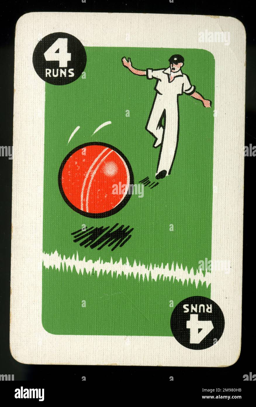 Run-It-Out card game - 4 Runs Stock Photo - Alamy