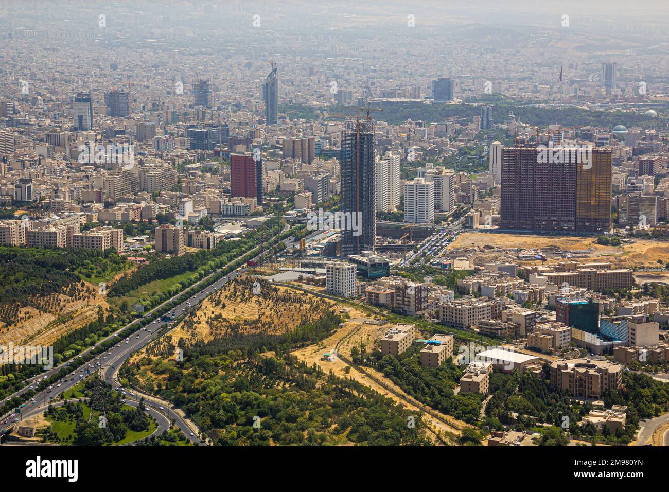 Aerial view of Tehran, capital of Iran Stock Photo - Alamy