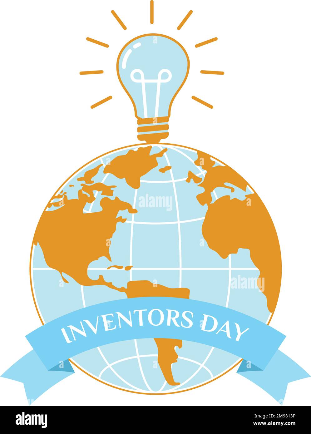 Vector illustration of inventors day, flat vector modern illustration ...