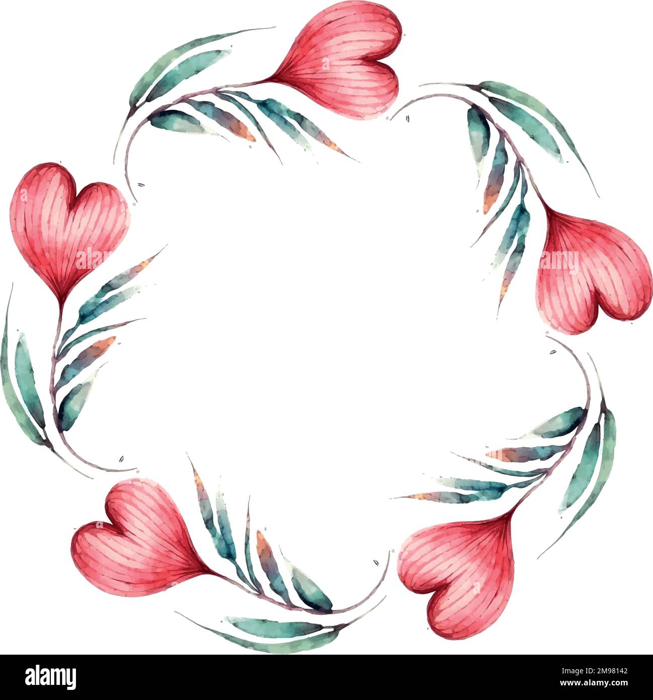 Vector flowers frame. Beautiful wreath. Elegant floral collection with ...