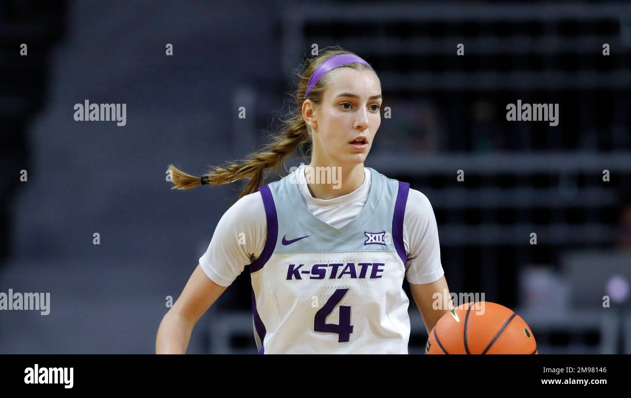 Kansas State guard Serena Sundell during an NCAA college basketball ...