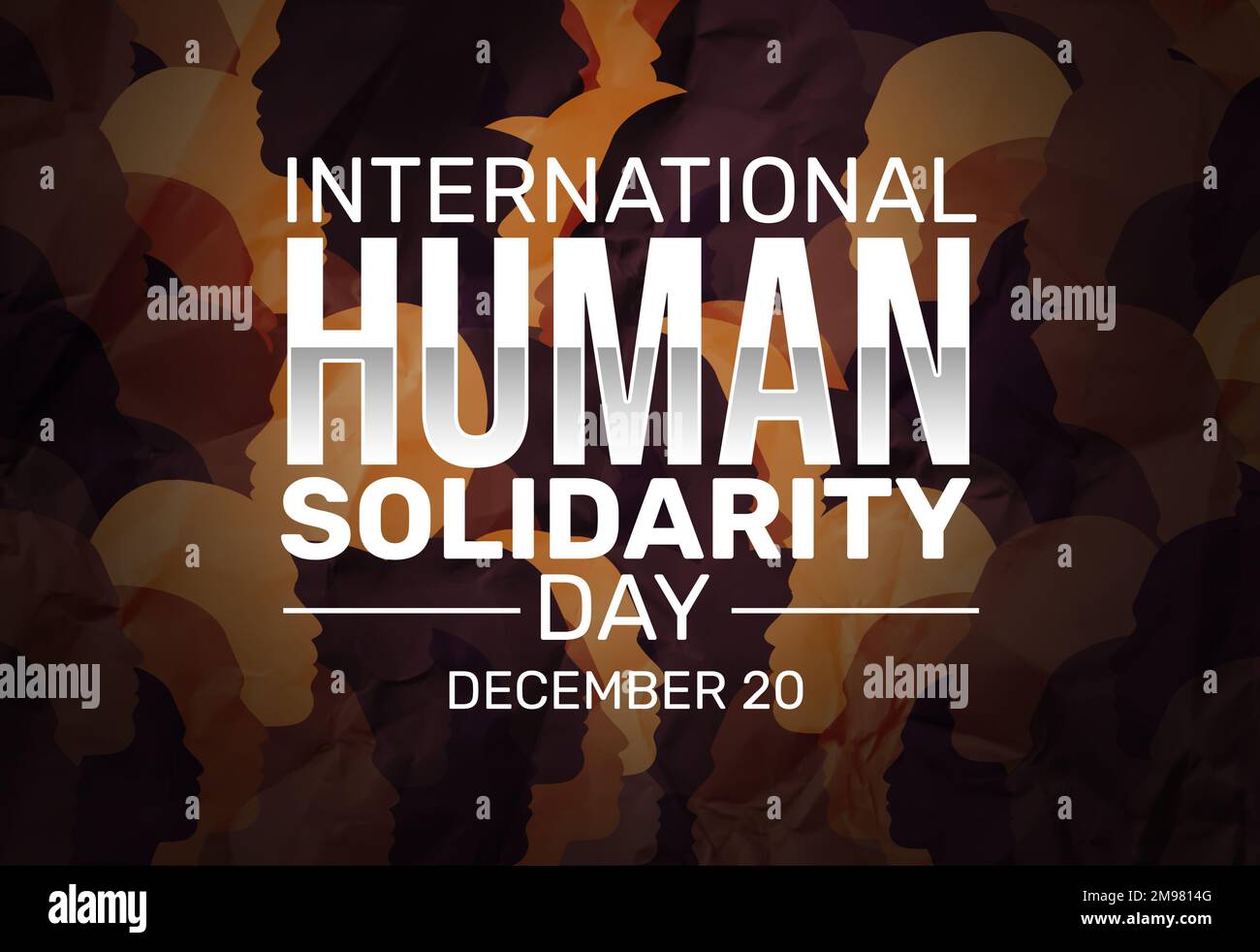 International Human Solidarity Day Wallpaper with diversity color faces ...
