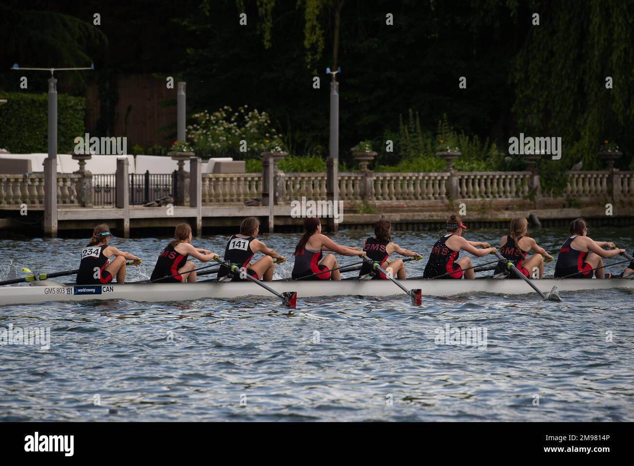 Marlow, Buckinghamshire, UK. 11th June, 2022. A busy day of rowing ...