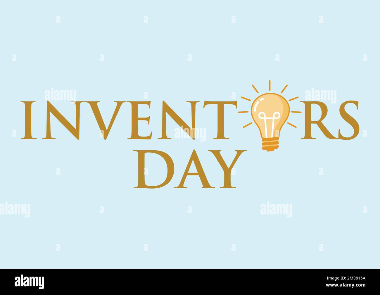 Vector illustration of inventors day, flat vector modern illustration ...