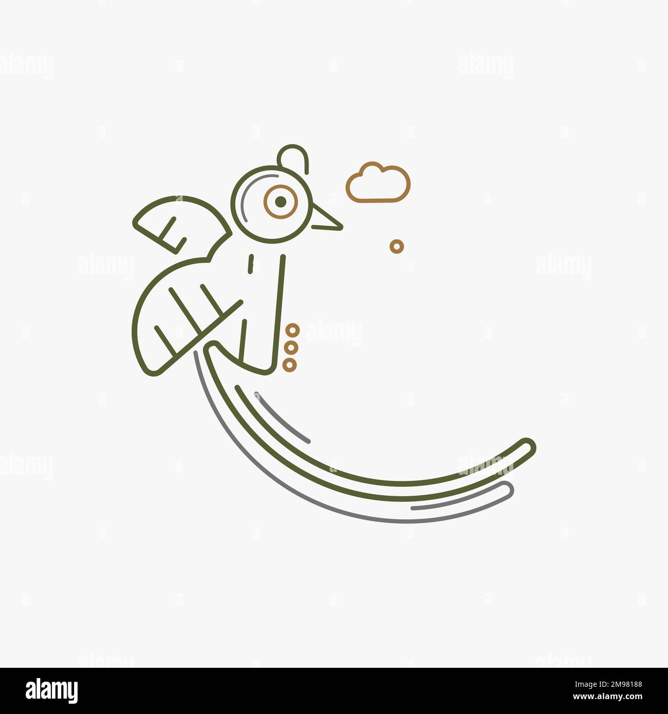 Cute macaw badge element vector Stock Vector Image & Art - Alamy