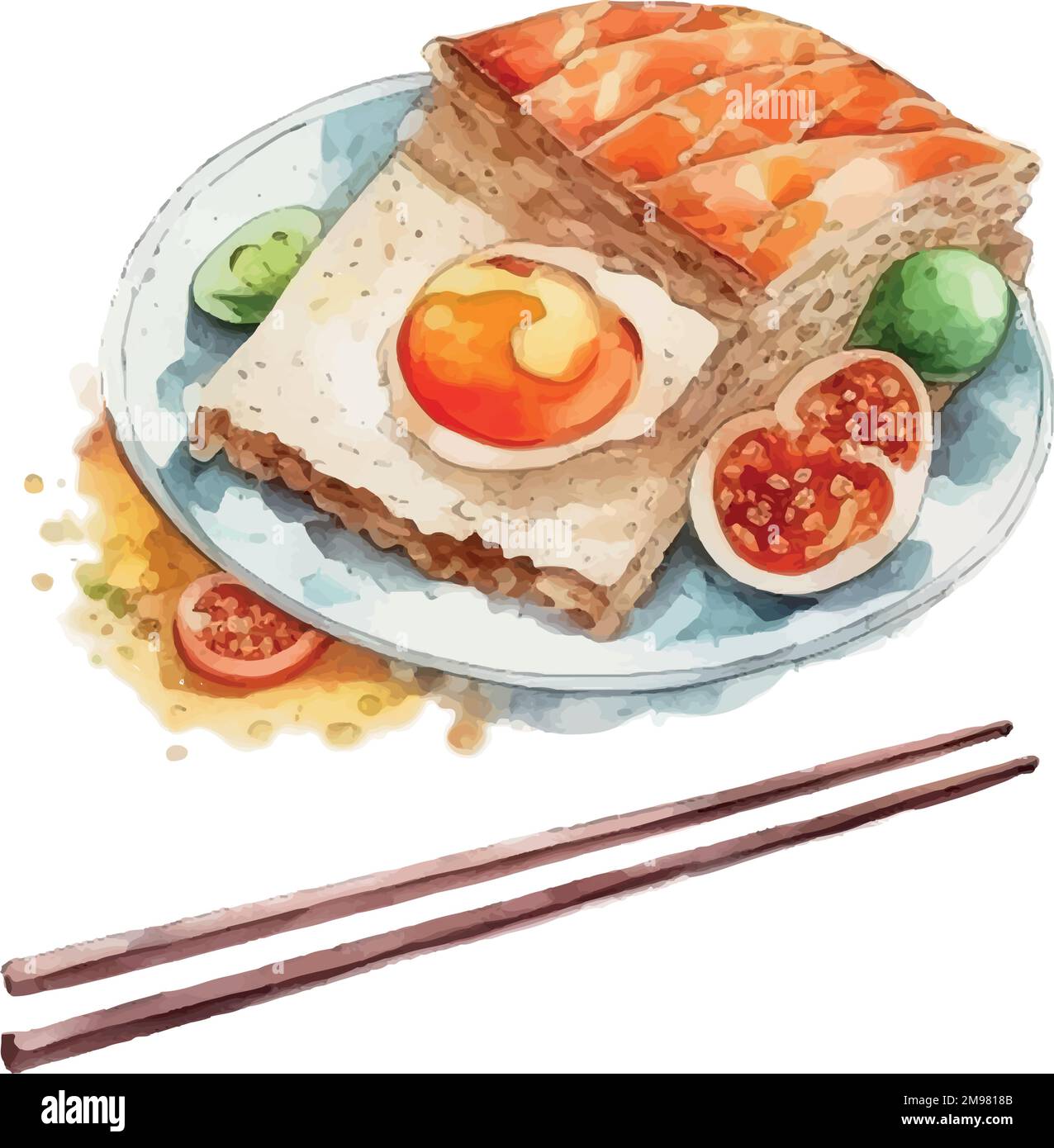 Beef ramen noodles soup Stock Vector Images - Alamy