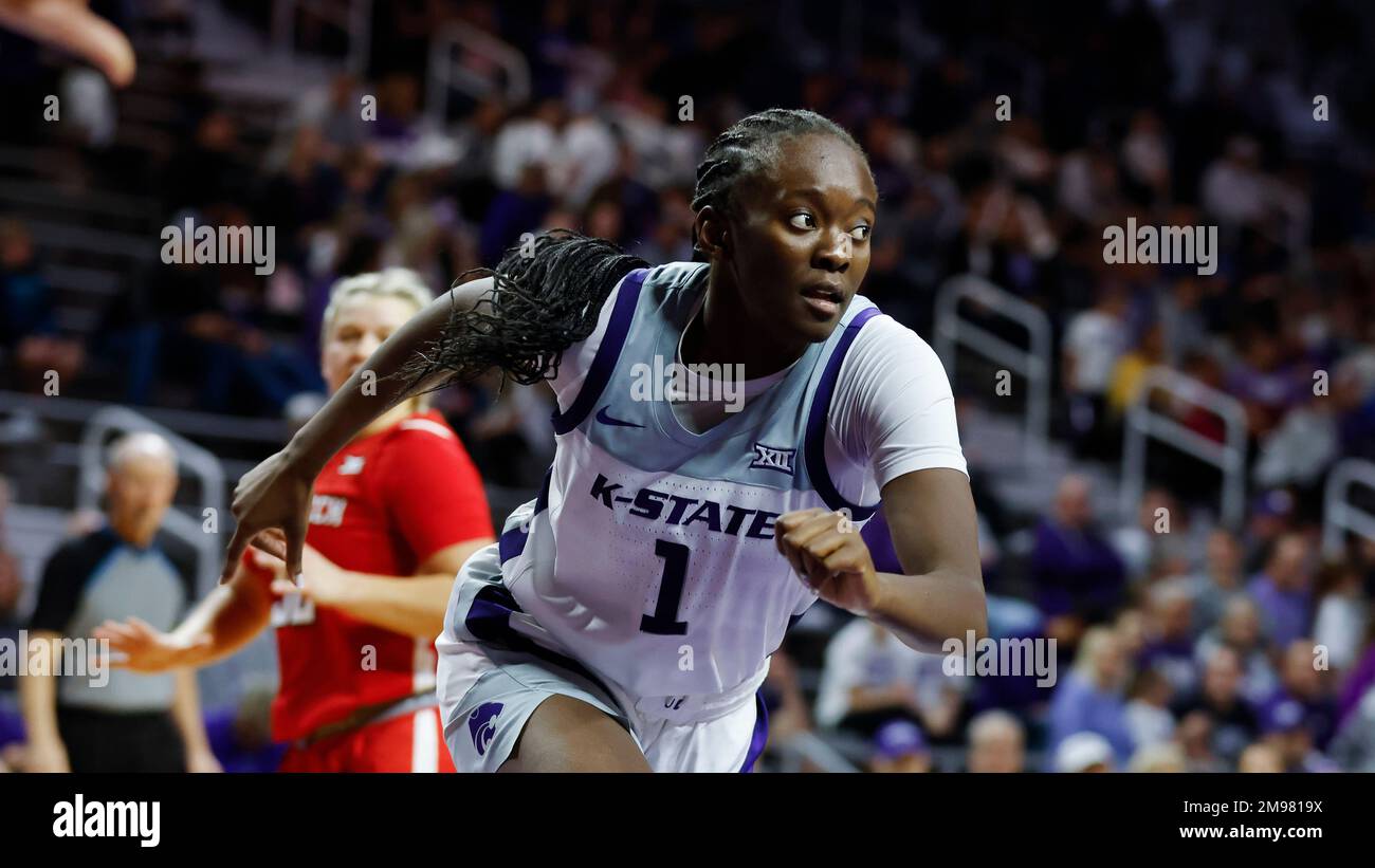 Kansas State forward Sarah Shematsi during an NCAA college basketball ...
