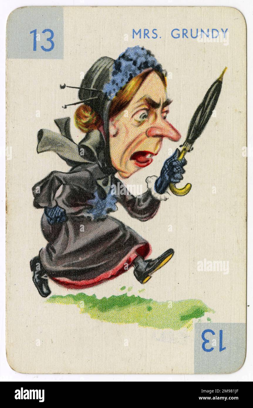 Strip tease card game - Prudie suit - Mrs Grundy. A game which features ...