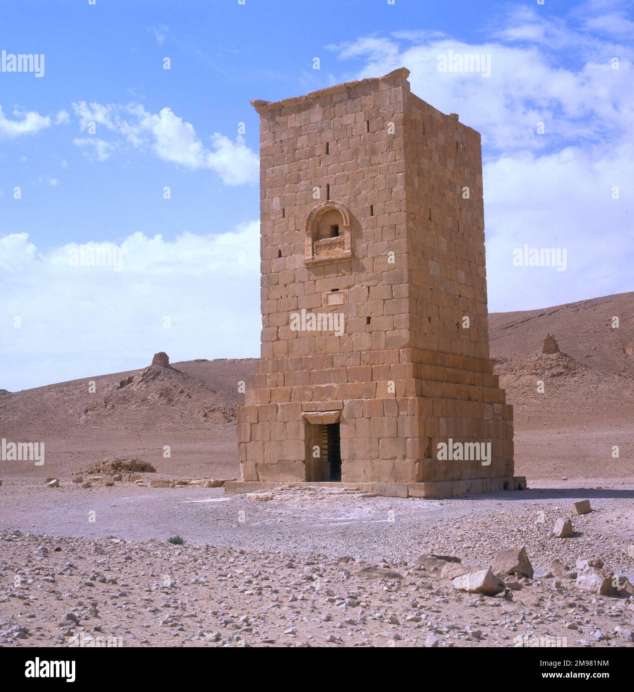 The Tower of Elahbel (also known as Tower 13, or Kubbet el 'Arus) a ...