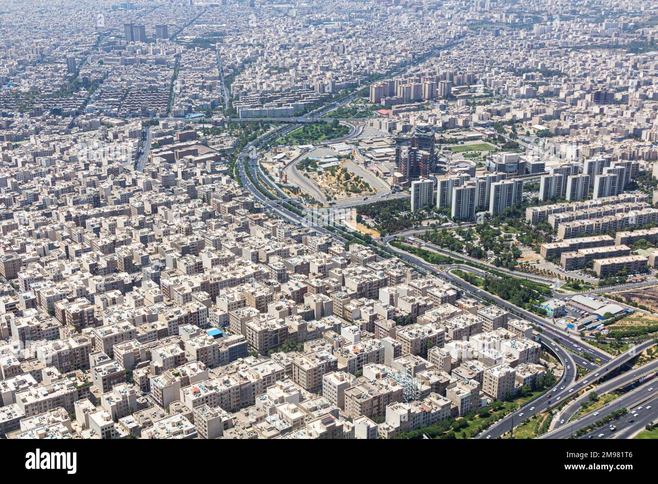 Aerial view of Tehran, capital of Iran Stock Photo - Alamy