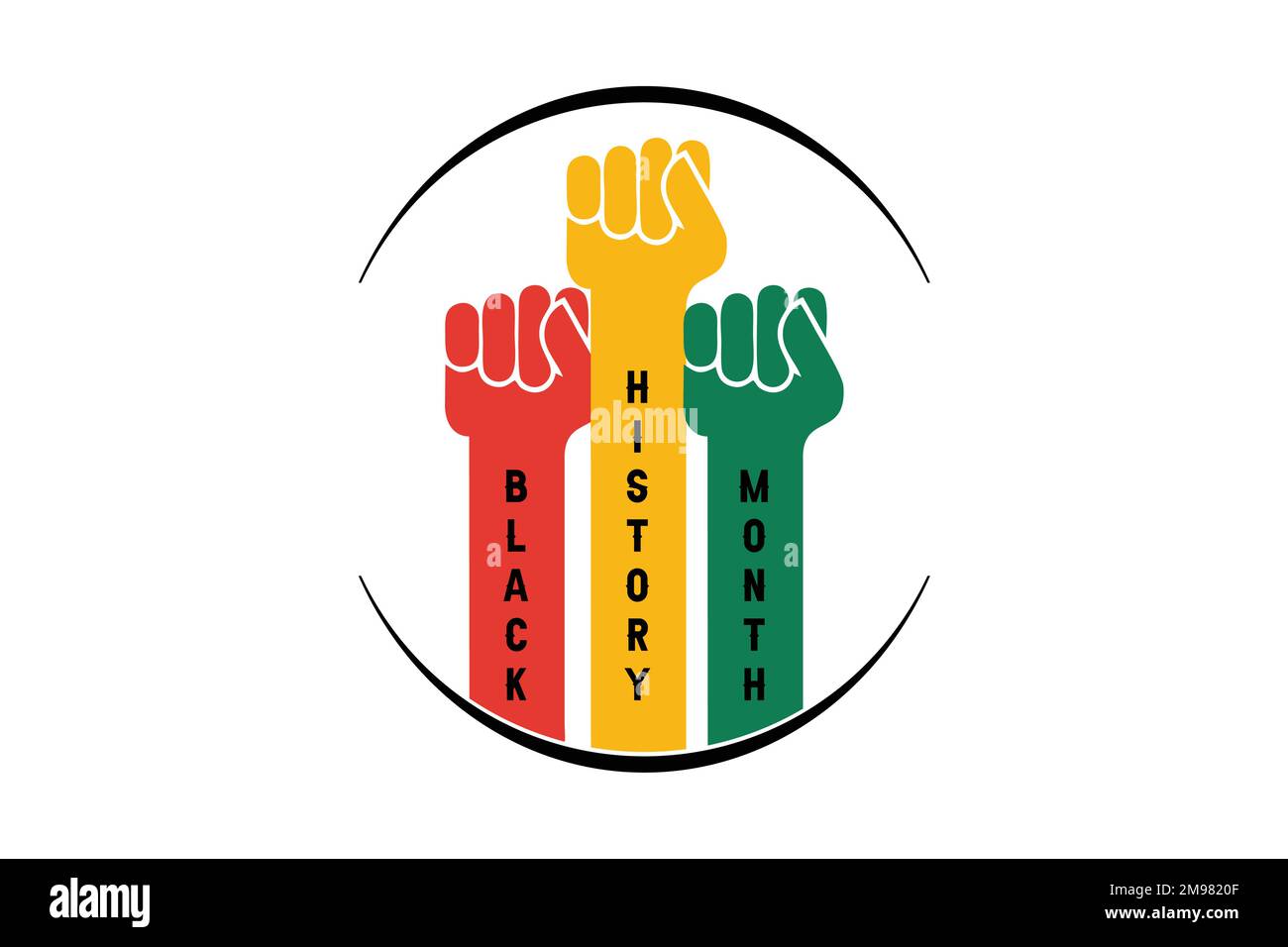 February is National Black History Month. Holiday concept. Template for ...