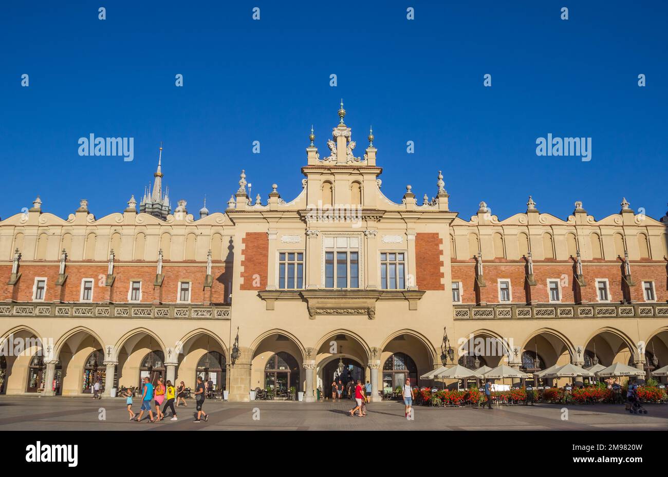 Market hall on the central square of Krakow, Poland Stock Photo - Alamy