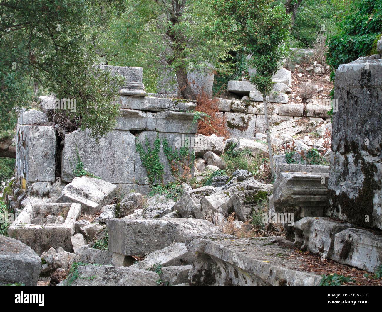 Turkey, North West of Antalya, Termessos: North East Necropolis Stock ...