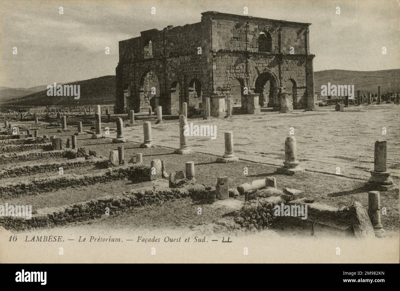 Southern and Western walls of the Praetorium (General's Tent) in the ...