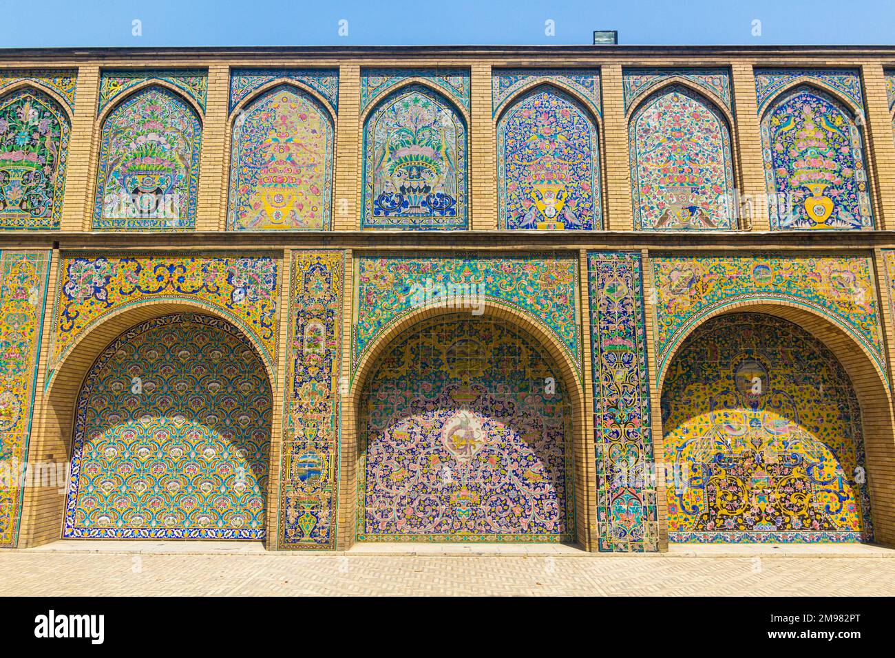 Walls of Golestan Palace in Tehran, capital of Iran Stock Photo - Alamy