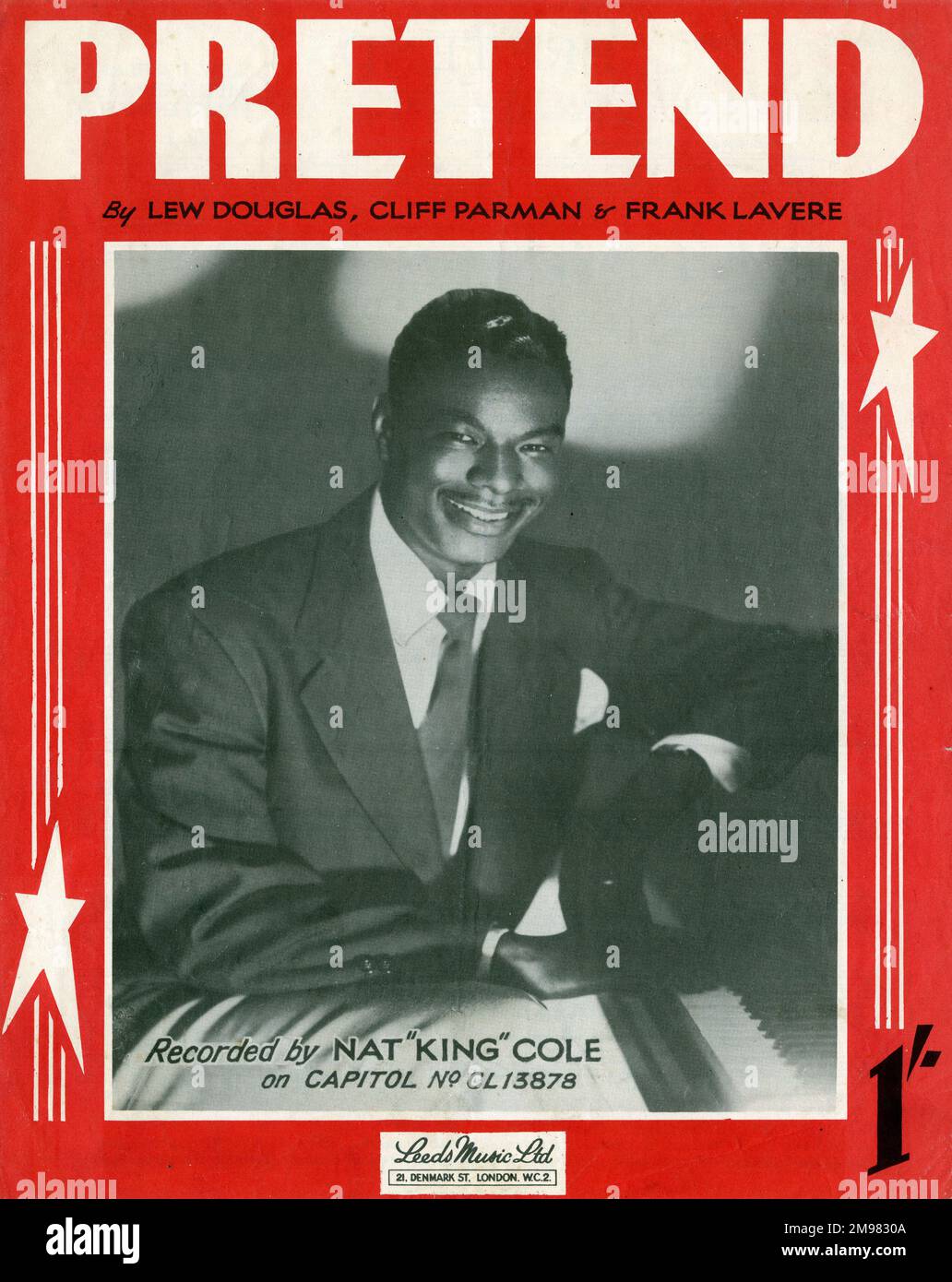 Music cover, Pretend, by Lew Douglas, Cliff Parman and Frank Lavere ...