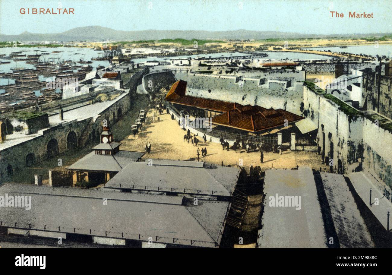 The Market in the British Overseas Territory of Gibraltar Stock Photo ...