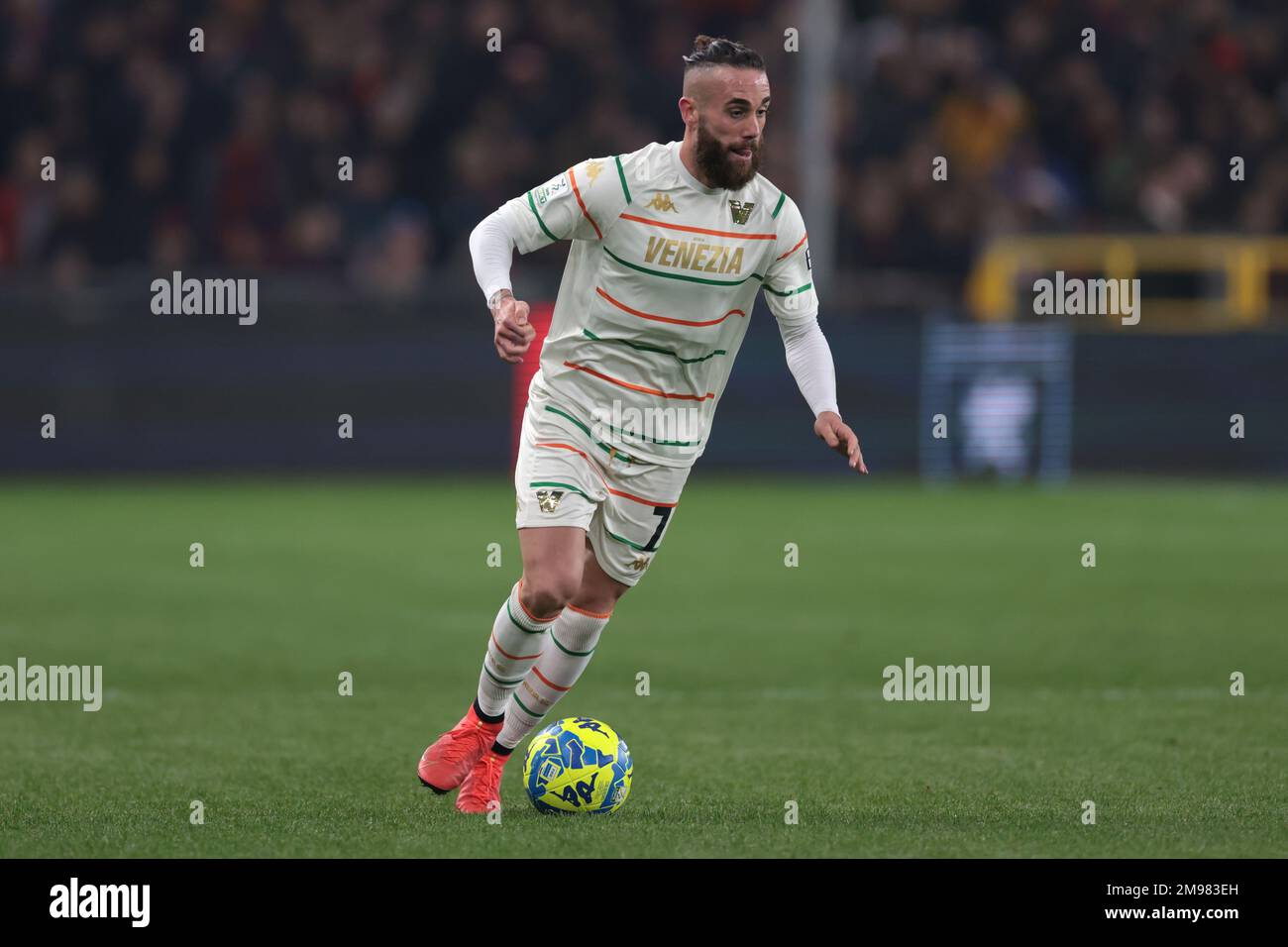 Genoa, Italy, 16th January 2023. Francesco Zampano of Venezia FC during ...