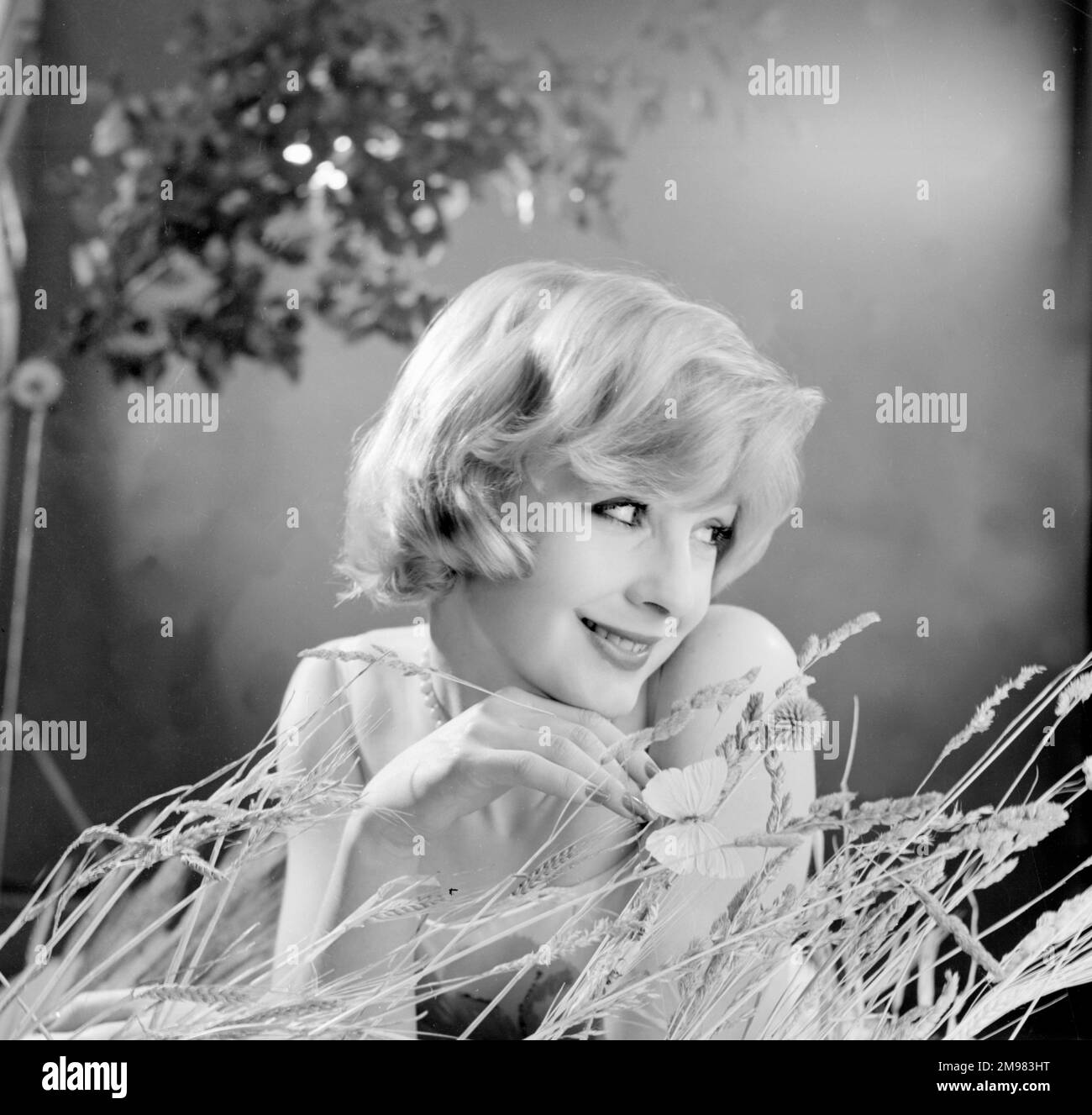 Advertisement for Nivea shampoo -- female model (Sandra Paul) posing in ...