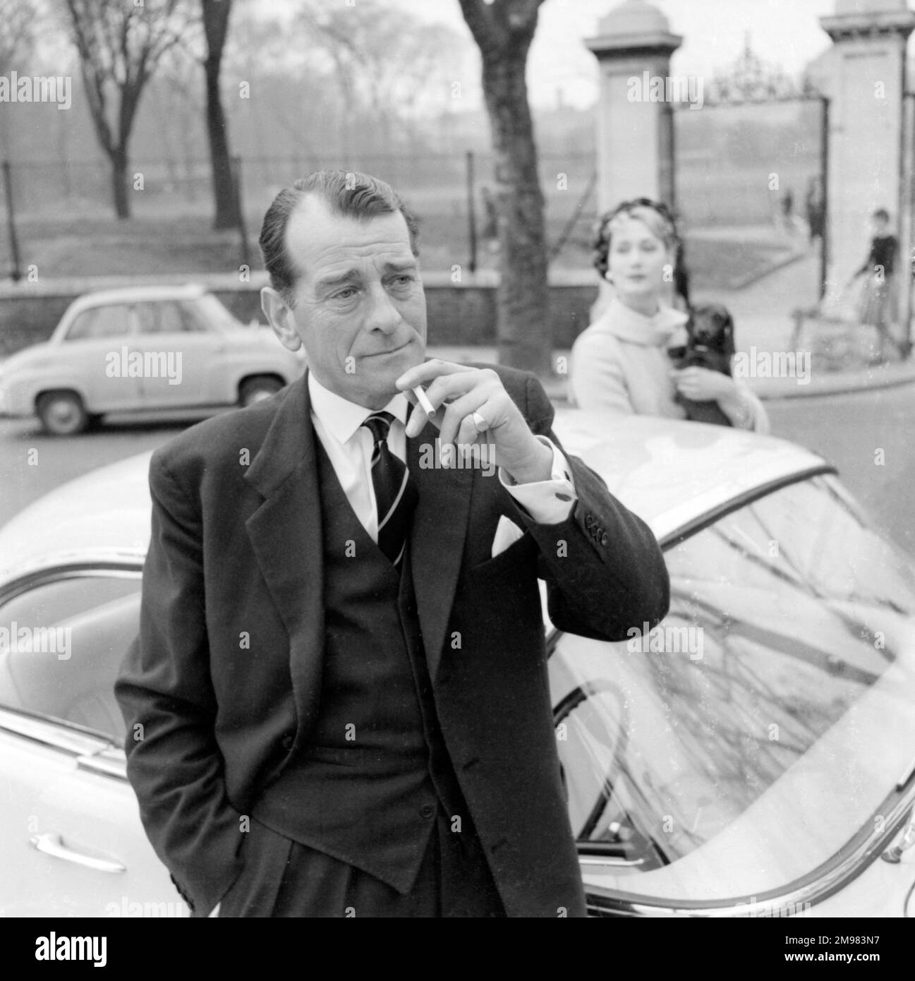 Advertisement for Life cigarettes -- male and female models (Helen ...