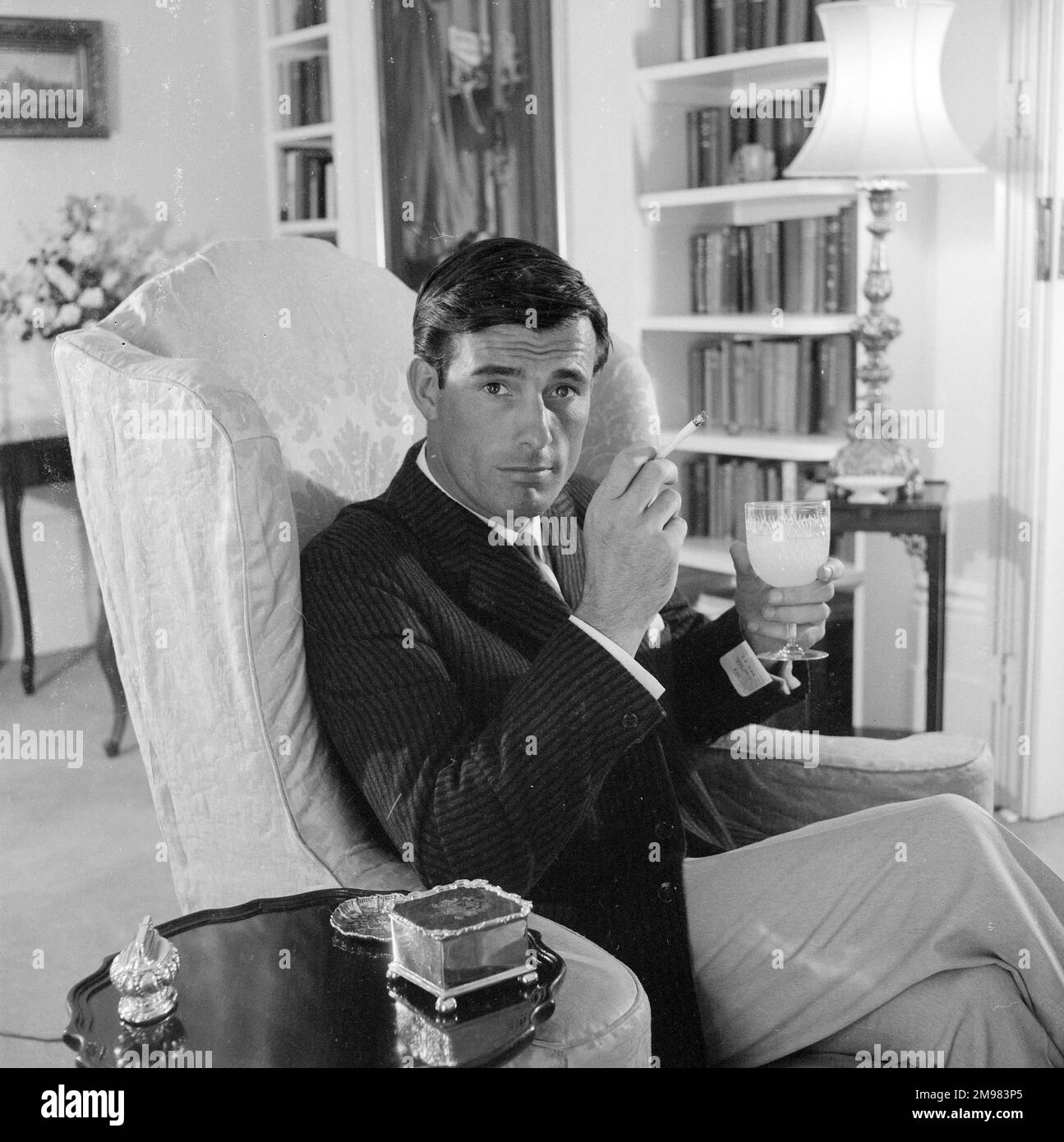 Advertisement for Life cigarettes -- male model (Peter Anthony) posing ...