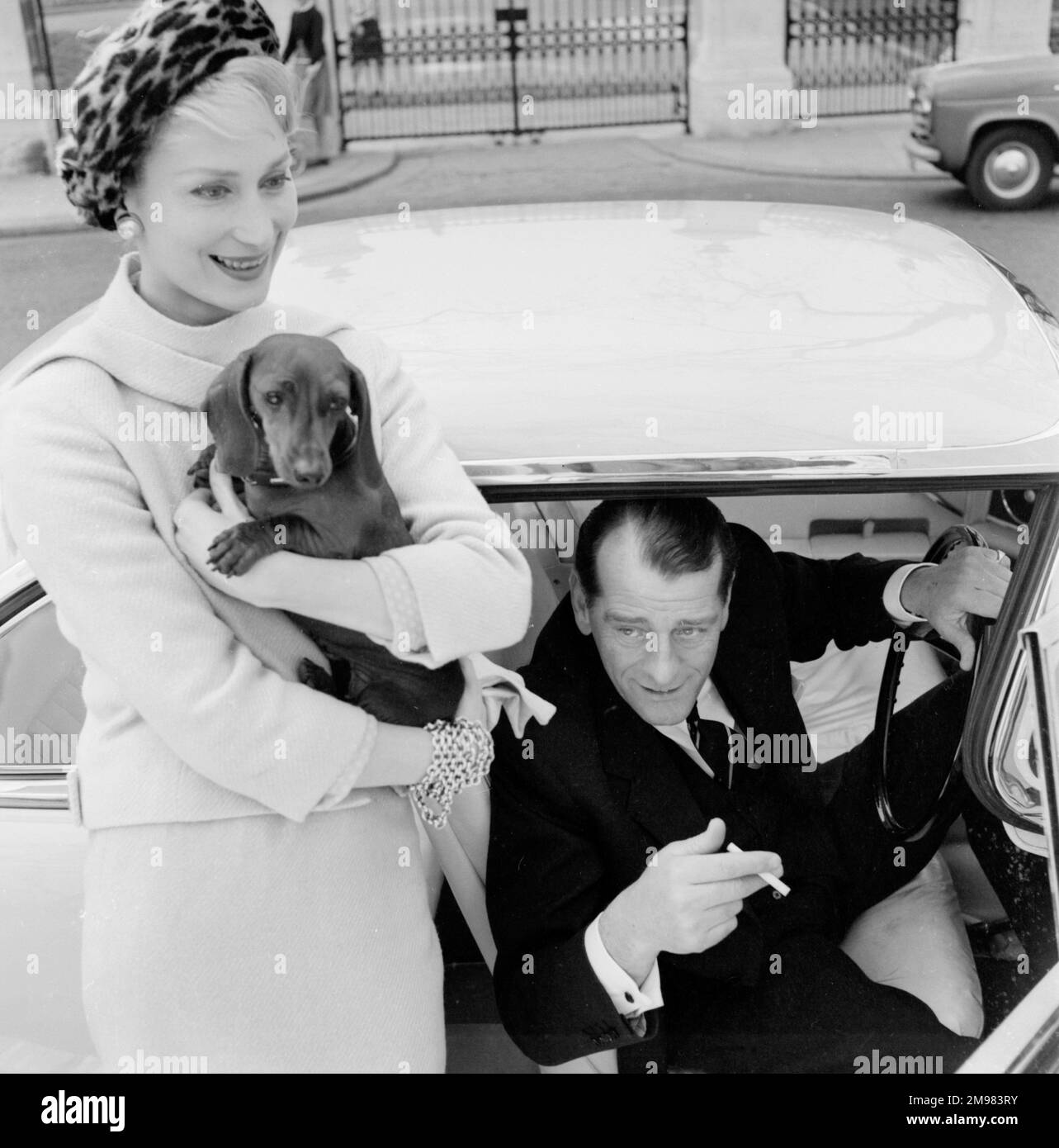 Advertisement for Life cigarettes -- male and female models (Helen ...