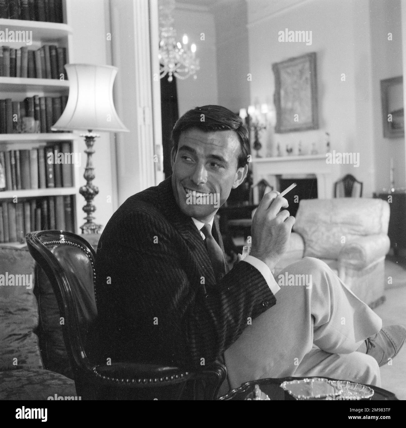 Advertisement for Life cigarettes -- male model (Peter Anthony) posing ...