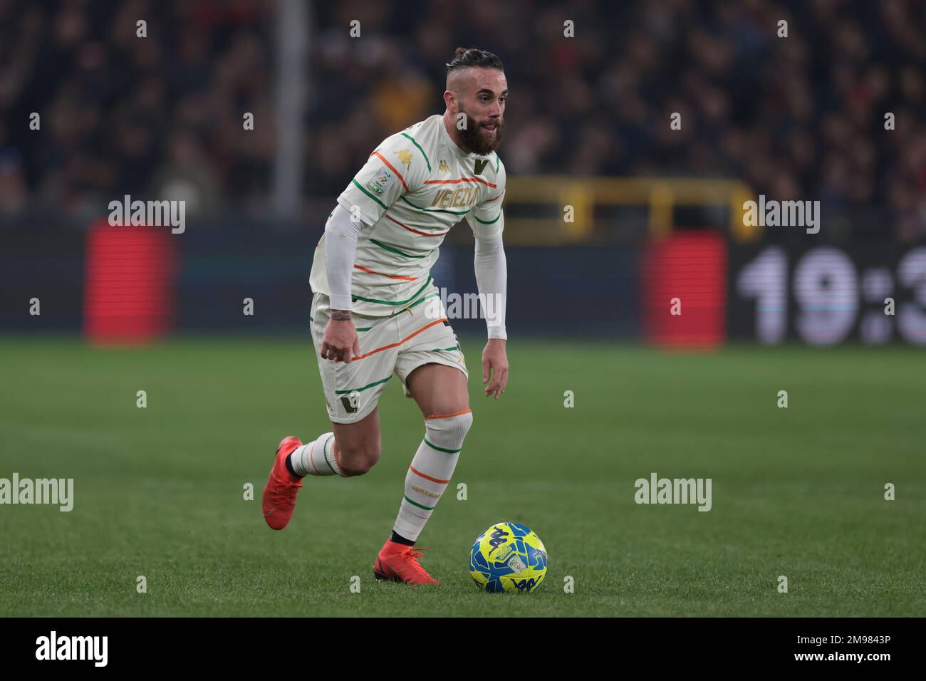 Genoa, Italy, 16th January 2023. Francesco Zampano of Venezia FC during ...