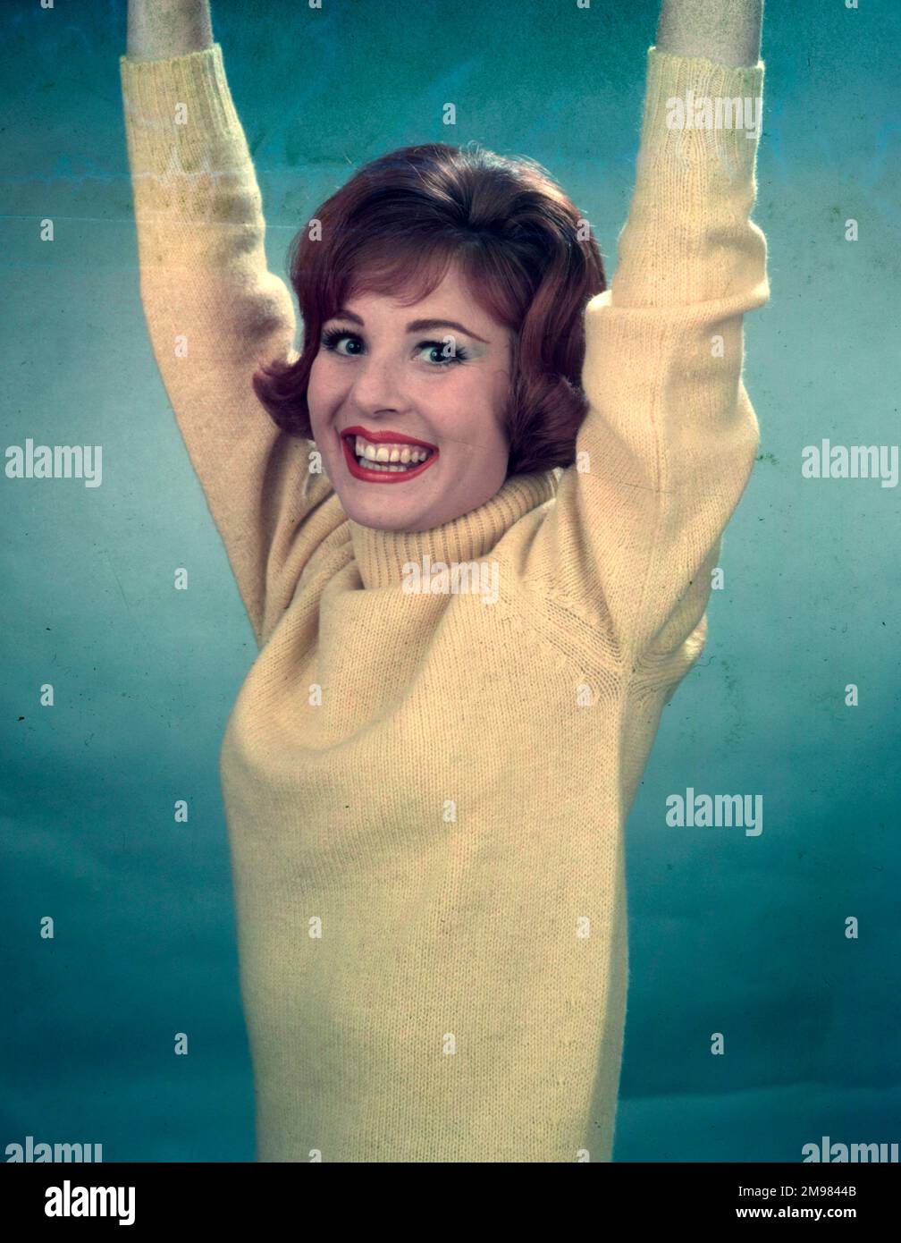 Advertisement for Pepsodent toothpaste -- female model wearing a yellow ...