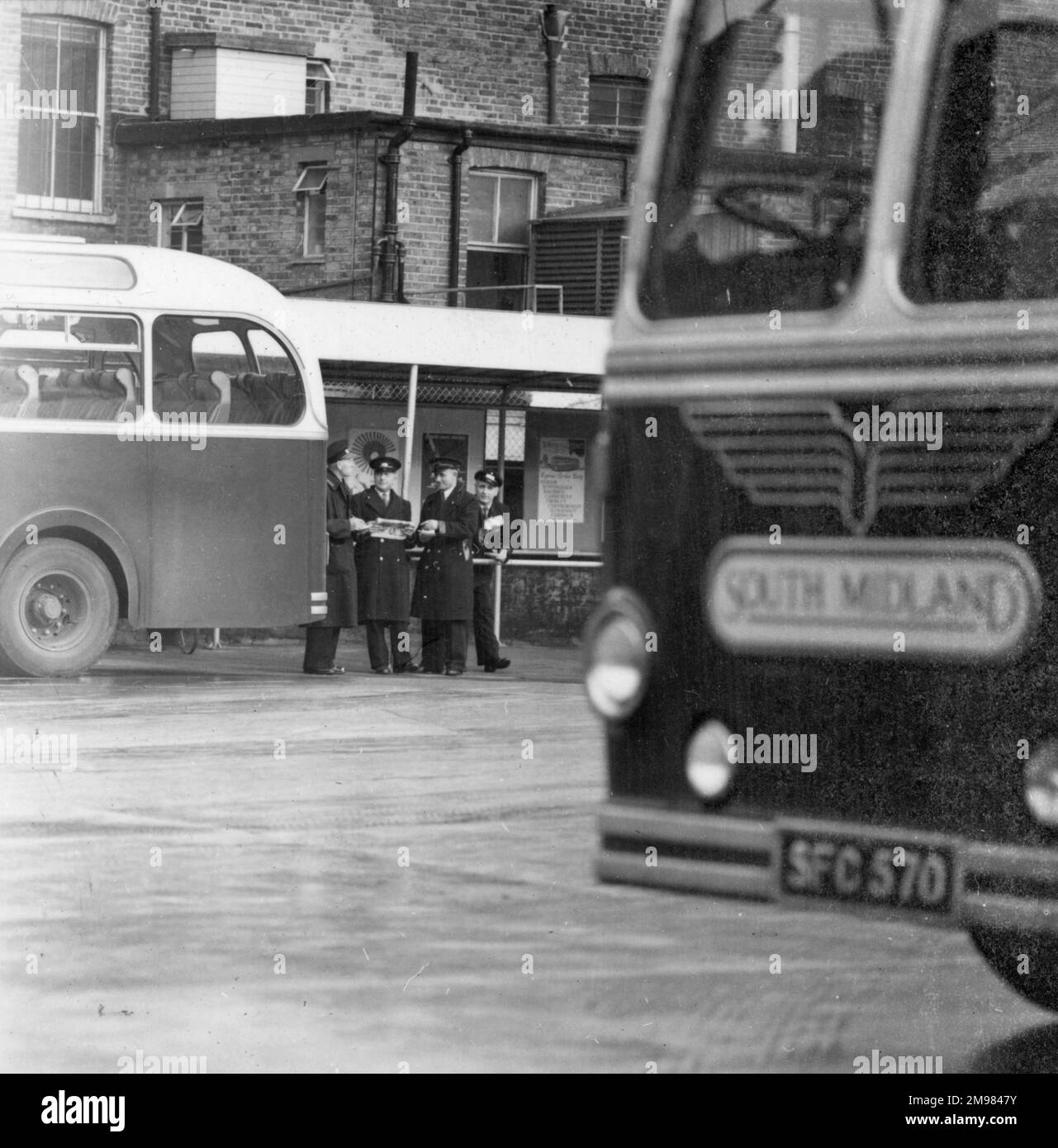 Advertisement for National Derv transport fuel -- group of bus ...