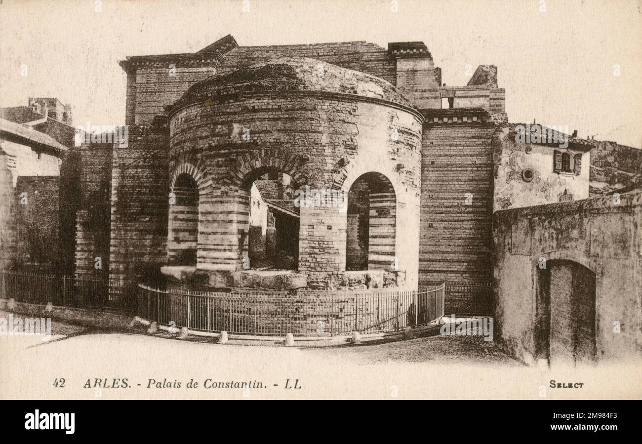Arles, France - the Baths of Constantine (Thermes de Constantin ...