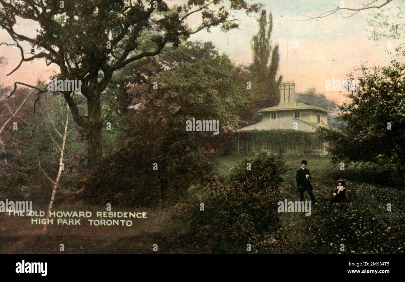Old Howard Residence High Park Toronto - Canadian Souvenir Postcard. A ...