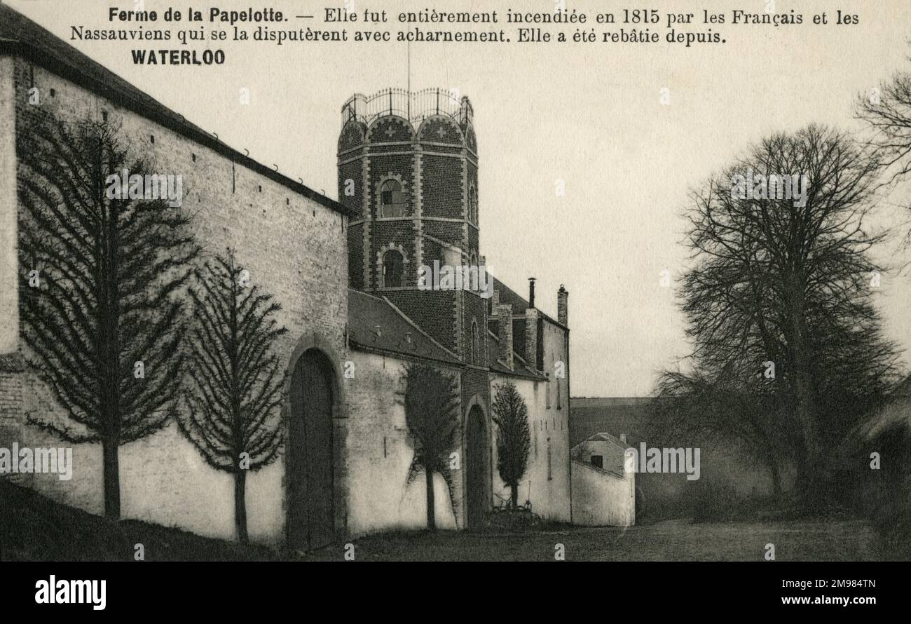 Papelotte Farm is located on the Waterloo battlefield and formed part ...